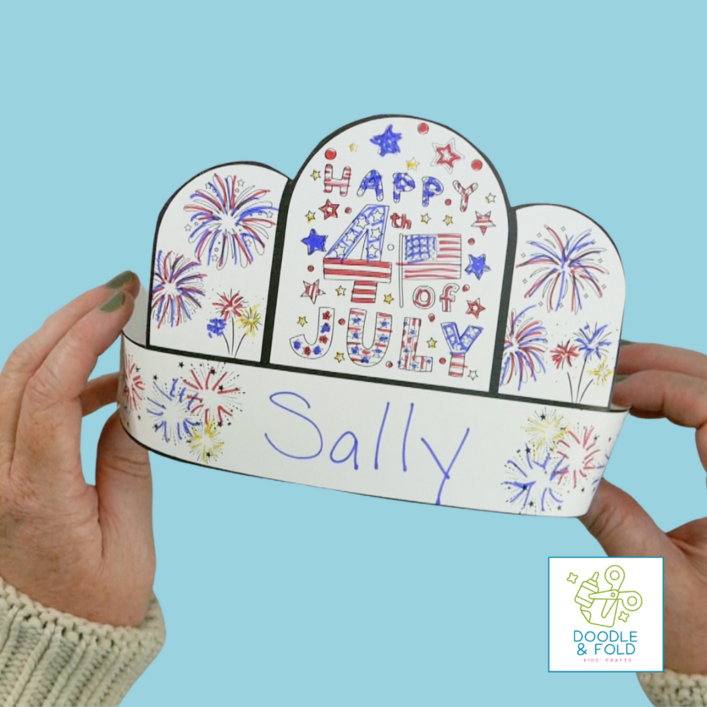 Patriotic and Fourth of July Printable Headbands (6 Designs) – Doodle ...